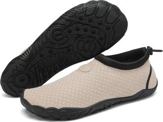 Mishansha Chaussures de Plage Homme Femme Chaussures deau Antidérapantes Séchage Rapide Chaussures de Aquatiques, Kaki 42 EU