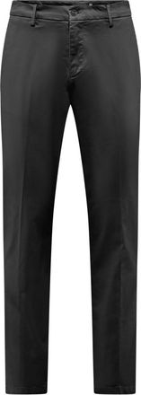 Bomboogie Homme, Pantalons, Noir, Taille: W31 Chino slim fit en satin stretch avec poches am&eacute;ricaines