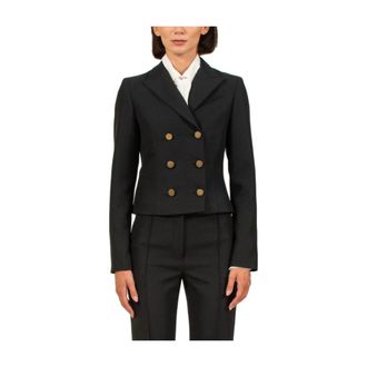 Philosophy di Lorenzo Serafini Femme, Vestes, Noir, Taille: 36 FR Veste Courte Techno Grain De Poudre