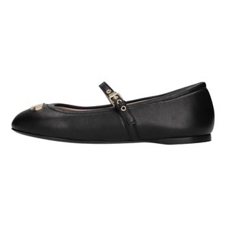 Moschino Ballerinas mit Logo-Schriftzug - - Shoes - Damen - Schwarzk - 40 EU