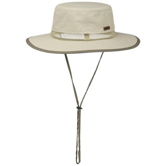 Stetson Outdoor Traveller Stoffhut Reisehut Kinnband Wasserabweisend Sonnenschutz Herren Ganzj&auml;hrig Hellbeige XL (60-61 cm)