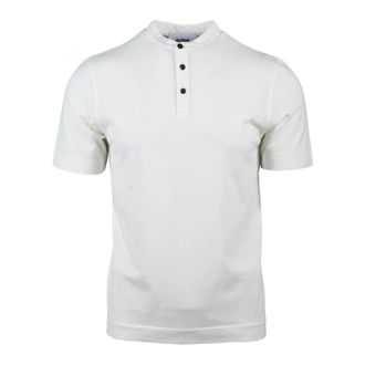 Alpha Studio Homme, Tops, Blanc, Taille: 3XL Polo Serafino