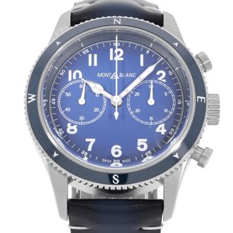 Montblanc Uhren - 1858 - Gr. unisize - in Blau - f&uuml;r Damen