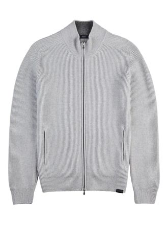 Fay Gerippter Cardigan - Grau
