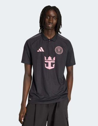 adidas adidas Performance - Inter Miami CF - Maillot de football ext&eacute;rieur - Noir/rose