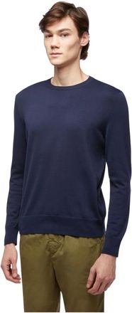 Brooks Brothers Homme, Pulls, Bleu, Taille: L Pull Ras du Cou en Coton Supima