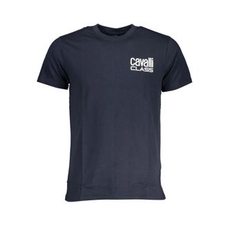 Cavalli Homme, Tops, Bleu, Taille: XL T-Shirt à Manches Courtes