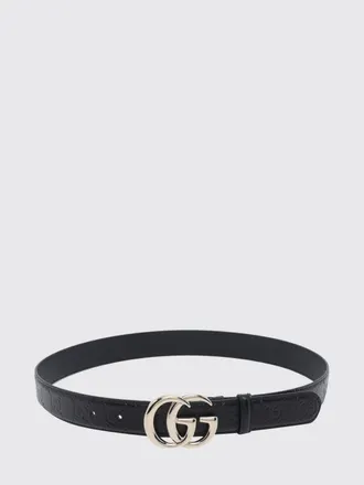Gucci Ceinture pour femme en cuir de veau avec boucle monogramme GG