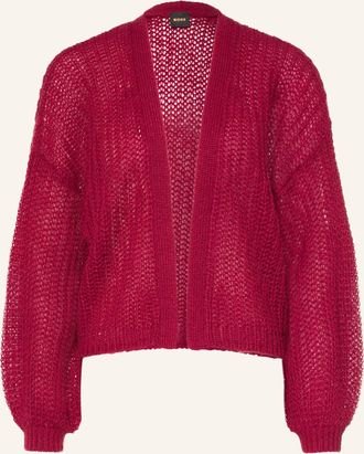 HUGO BOSS Strickjacke Furgovia Mit Mohair rot