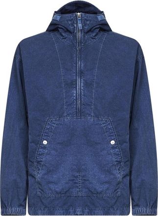 Stone Island Homme, Vestes, Bleu, Taille: M Denim Research Hooded Jacket