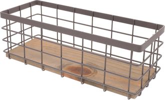 NUOBESTY Eisen drahtkorb Aufbewahrungskorb Metallkorb Robust Langlebig f&uuml;r Bad K&uuml;che Wohnzimmer Stilvoll Dekorativ Organizer