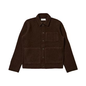 Universal Works Wool Fleece Uniform Jacket - - Jackets - Herren - Braun - XL