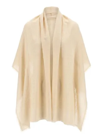 Givenchy Womens Beige Silk Scarf