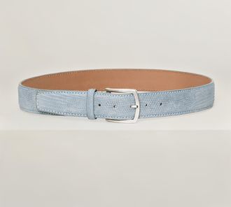 Reptiles House Arno Schnalle und gürtel aus Leguanleder 40mm - Perl