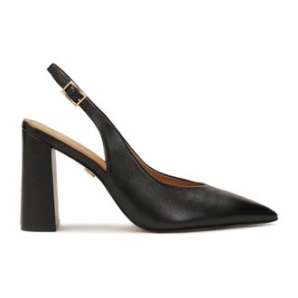 Kazar Schwarze Slingback-Pumps mit einem breiten Absatz - - Shoes - Damen - Schwarzk - 37 EU