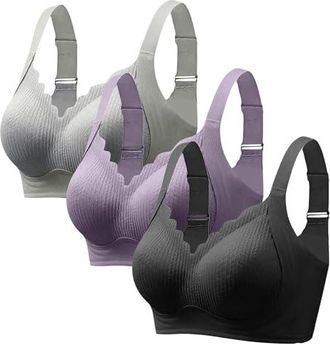 Generic Nouveau soutien-gorge sans armatures grande taille pour femme, fin, respirant, souligne les gros seins et met en valeur de belles courbes parfaites. B