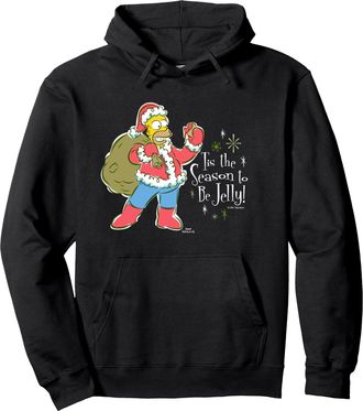 The Simpsons Homer Santa Christmas Season to be Jelly Pullover Hoodie
