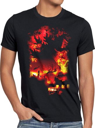 style3 Kaiju Fire Herren T-Shirt Monster Nippon Gojira Tokio, Gr&ouml;&szlig;e:4XL