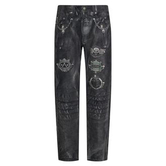 John Richmond Homme, Pantalons, Noir, Taille: W29 Applied Graphic Pantalons
