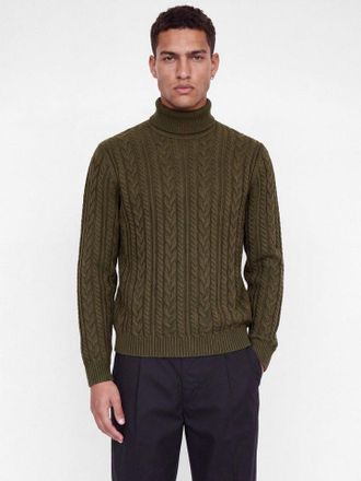Jack & Jones Rollkragenpullover JPRBLUCALLUM CABLE KNIT ROLL NECK Materialmix, regular fit
