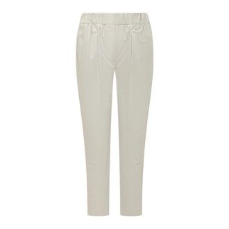Brunello Cucinelli Classic Pull On Pant - - Trousers - Damen - Beige - M