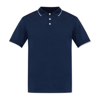 Giorgio Armani Homme, Tops, Bleu, Taille: L Polo en Piqu&eacute;
