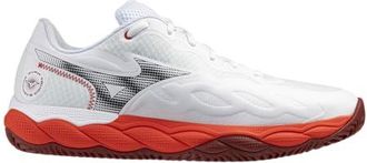 Mizuno Wave Enforce Court CC Chaussures de tennis pour homme, White Red, 42.5 EU