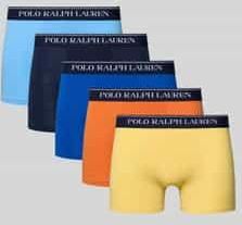 Ralph Lauren Skinny Fit Trunks aus Baumwoll-Mix im 5er Pack