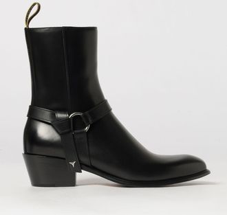 Fendi Double O Cowboystiefel aus Kalbsleder mit eckiger Zehenkappe