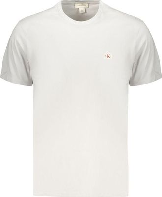 Calvin Klein Graues Baumwoll-Herren-T-Shirt