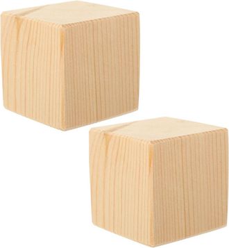 BESPORTBLE Amosfun 2 St&uuml;ck M&ouml;belf&uuml;&szlig;e 6cm Robuste Bett und Tischerh&ouml;hungen Universelle Schwerlast Holzf&uuml;&szlig;e mit Rutschfestem Design Praktische M&ouml;belanhebung f&uuml;r So