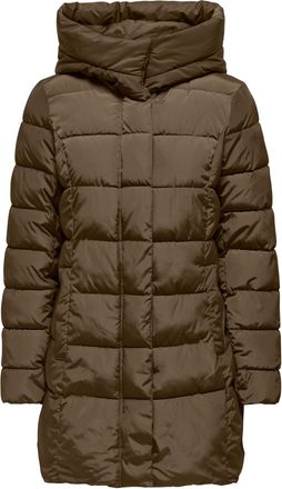 Only Damen Onllina Puffer Coat Cc OTW Steppmantel, Beech, x_l