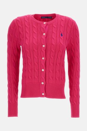 Polo Ralph Lauren Rundhals-cardigan Mit Zopfmuster
