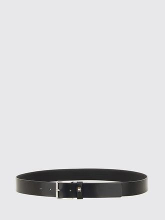 HUGO BOSS Ceinture d&eacute;contract&eacute;e en cuir lisse avec logo appliqu&eacute; et boucle &agrave; ardillon