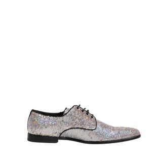 Dolce & Gabbana Homme, Chaussures, Gris, Taille: 44 EU Chaussures Derby &agrave; Lacets et S&eacute;quins