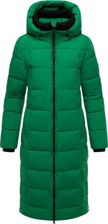 Marikoo Damen Langer Wintermantel warmer Steppmantel Lanitaa XVI Smaragd Green Gr. XS