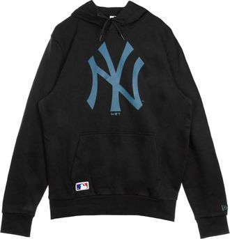 New Era Saisonales Teamlogo-Hoodie Schwarz/T&uuml;rkis - - Sweatshirts & Hoodies - Herren - Schwarzk - XL