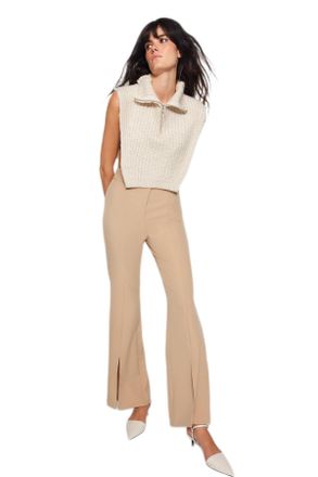 Trendyol Trendyol Damen Gerade Fackel Normale Taille Hose