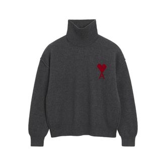Ami Ami de Coeur Stehkragenpullover - - Knitwear - Herren - Grau - L