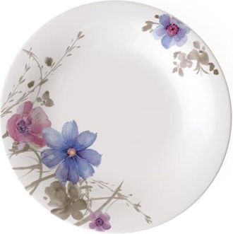 Villeroy & Boch Mariefleur Gris Basic Frühstücksteller, 21 cm, Premium Porzellan, weiß/bunt