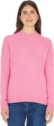 Cecil Damen 3017059 Softer Jacquard Pullover, Dark Blossom Melange, L EU
