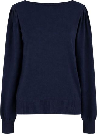 Twinset Femme, Pulls, Bleu, Taille: 40 FR Pull &agrave; encolure bateau