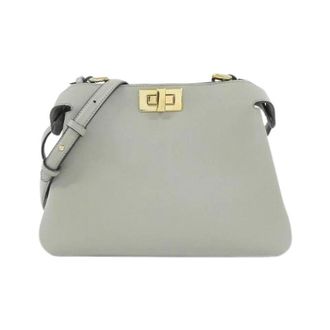 Fendi Pre-owned Peekaboo Soft Small Calf Schultertasche - - Pre-owned - Damen - Grau - ONE SIZE
