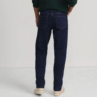 Lands End Stretch-Jeans mit Flanellfutter und Komfortbund, Classic Fit, Herren, Gr&ouml;&szlig;e:54 81 regular, Blau, Elasthan/Baumwoll-Mischung, by Lands End