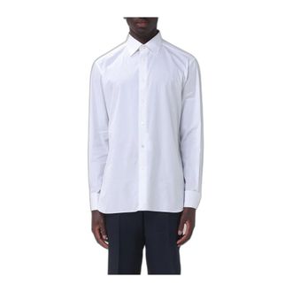 Ermenegildo Zegna Klassisches Hemd aus Stretch-Popeline - - Shirts - Herren - Wei&szlig; - 2XL