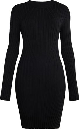 Faina Strickkleid Damen schwarz