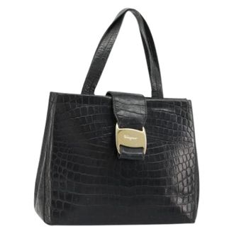 Ferragamo Sac &agrave; main Pre-owned - Femme - Pre-owned - Noir - Taille: ONE Size