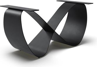 DELIFE Tischgestell Infinity Metall Schwarz für Ausziehtisch von 180-300 cm, Gestelle