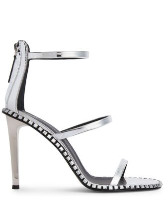 Giuseppe Zanotti Harmony Flare Sandalen 105mm - Silber