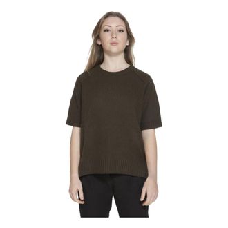 GANT Gr&uuml;ner Woll-Angora-Mix Logo-Pullover - - Tops - Damen - Gr&uuml;n - S